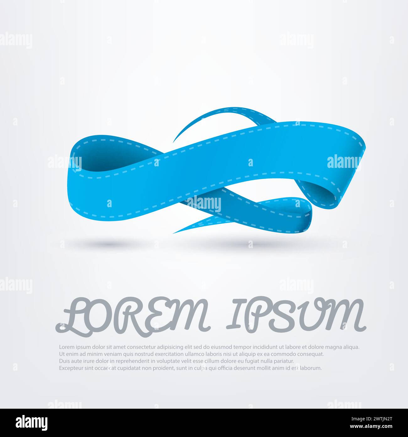 Blue Ribbon Company Symbol, Vector Illustration Stock Vector Image ...