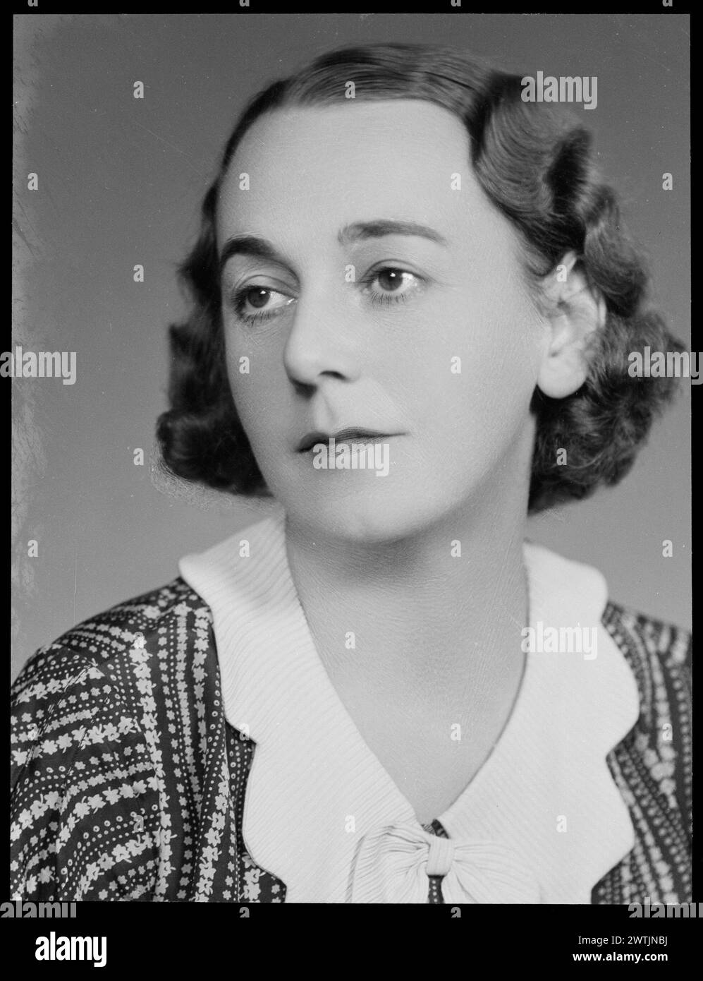 Woman; inscribed 'Mrs Dawson' gelatin silver negatives, black-and-white ...