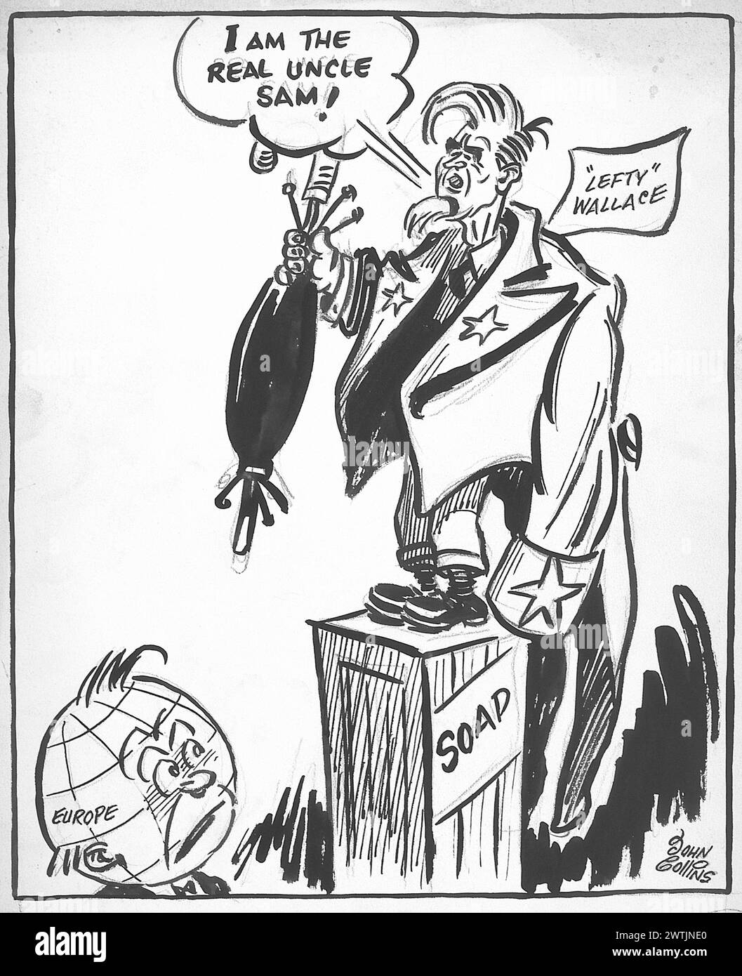 Cartoon - Untitled. John Collins (1917-2007 Stock Photo - Alamy