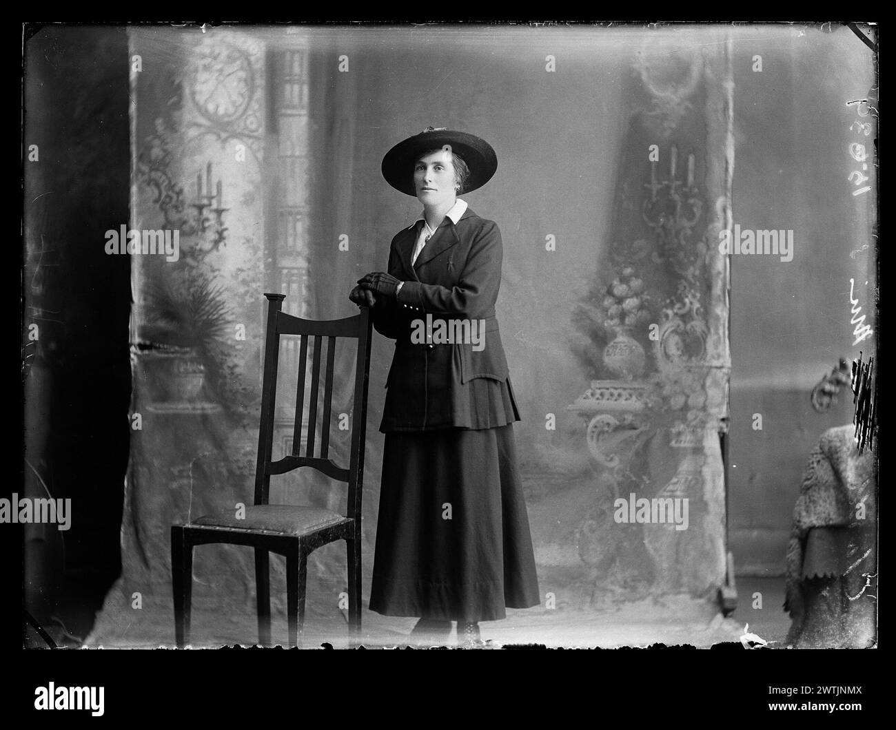 Clark studio portraits, portraits, black-and-white negatives, gelatin ...