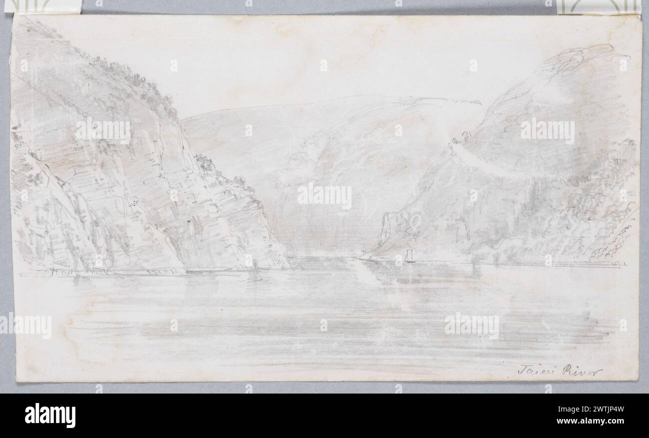 Taieri River drawings, works on paper Stock Photo - Alamy