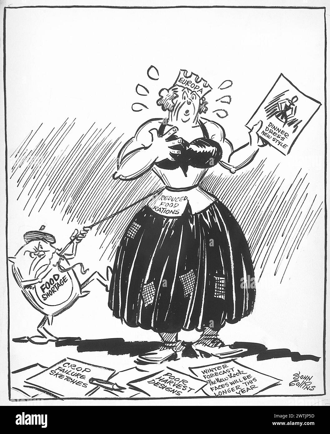 Cartoon - Return of the Wasp-Waist Style. John Collins (1917-2007 Stock ...