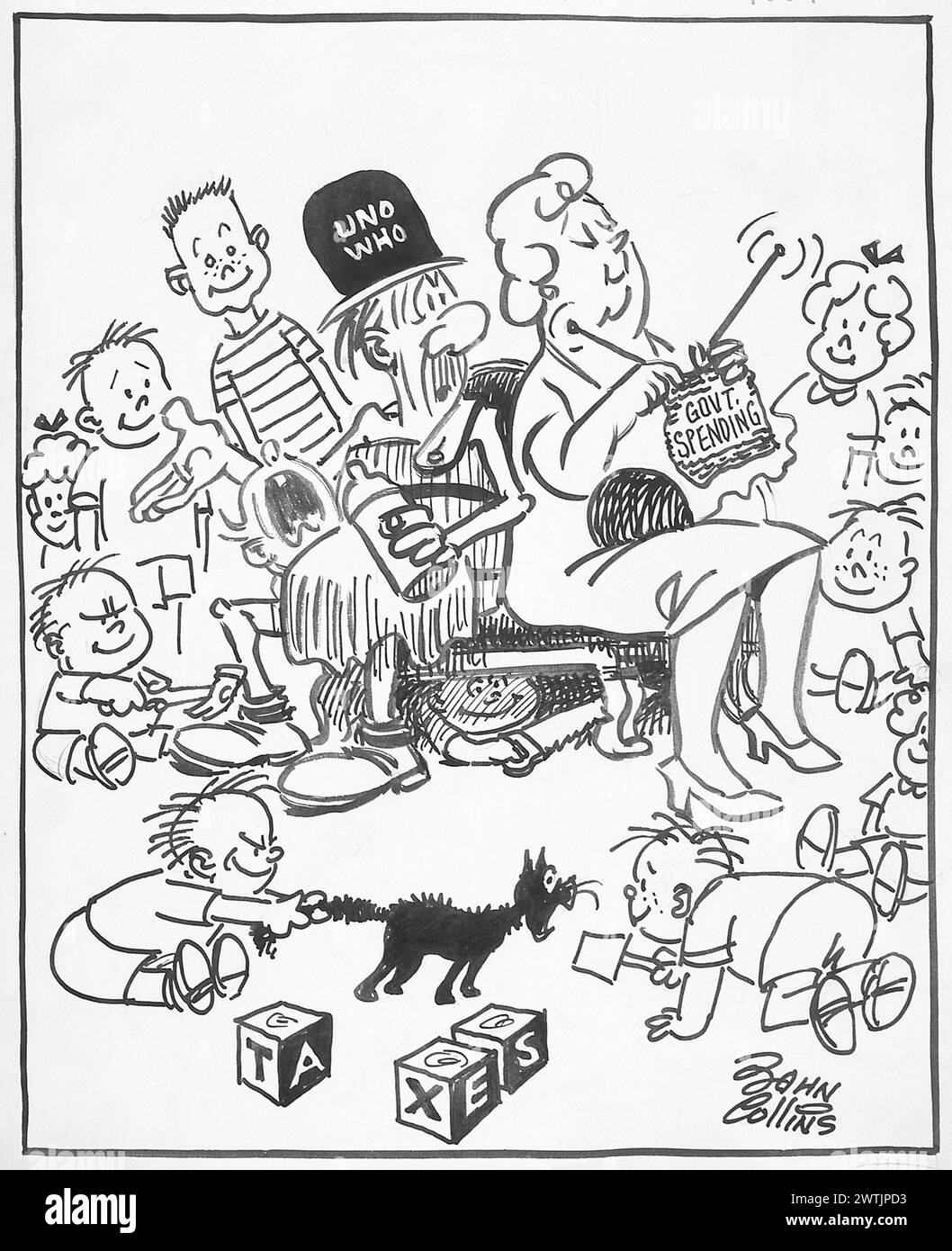 Cartoon - "You Have Heard of the Pill, Haven't Yet ?". John Collins ...