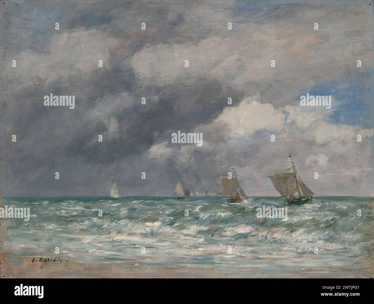Sailboats at Trouville (1884), Yale University Art Gallery, Collection ...