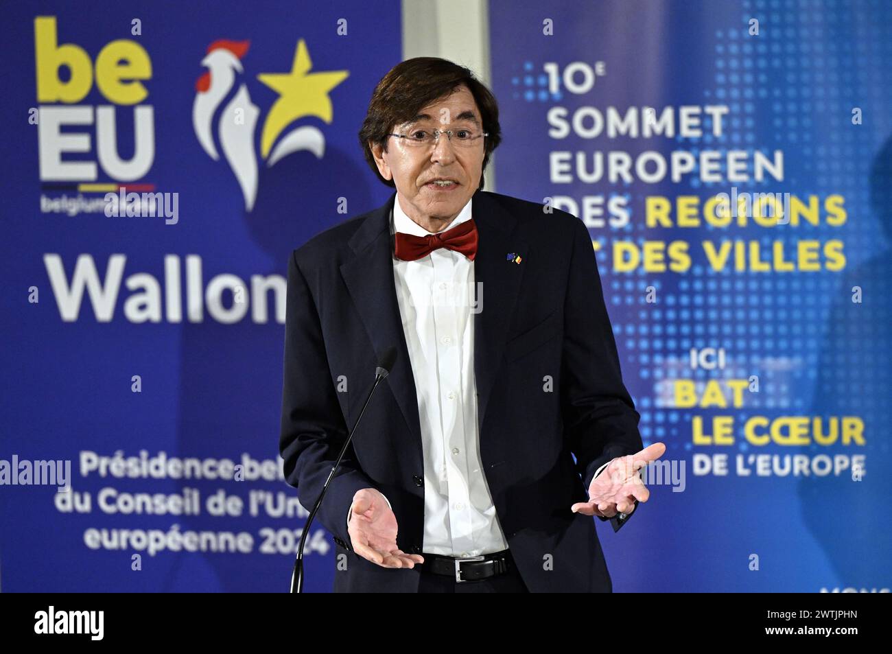 Elio Di Rupo, Minister-President of the Walloon Region pictured during ...