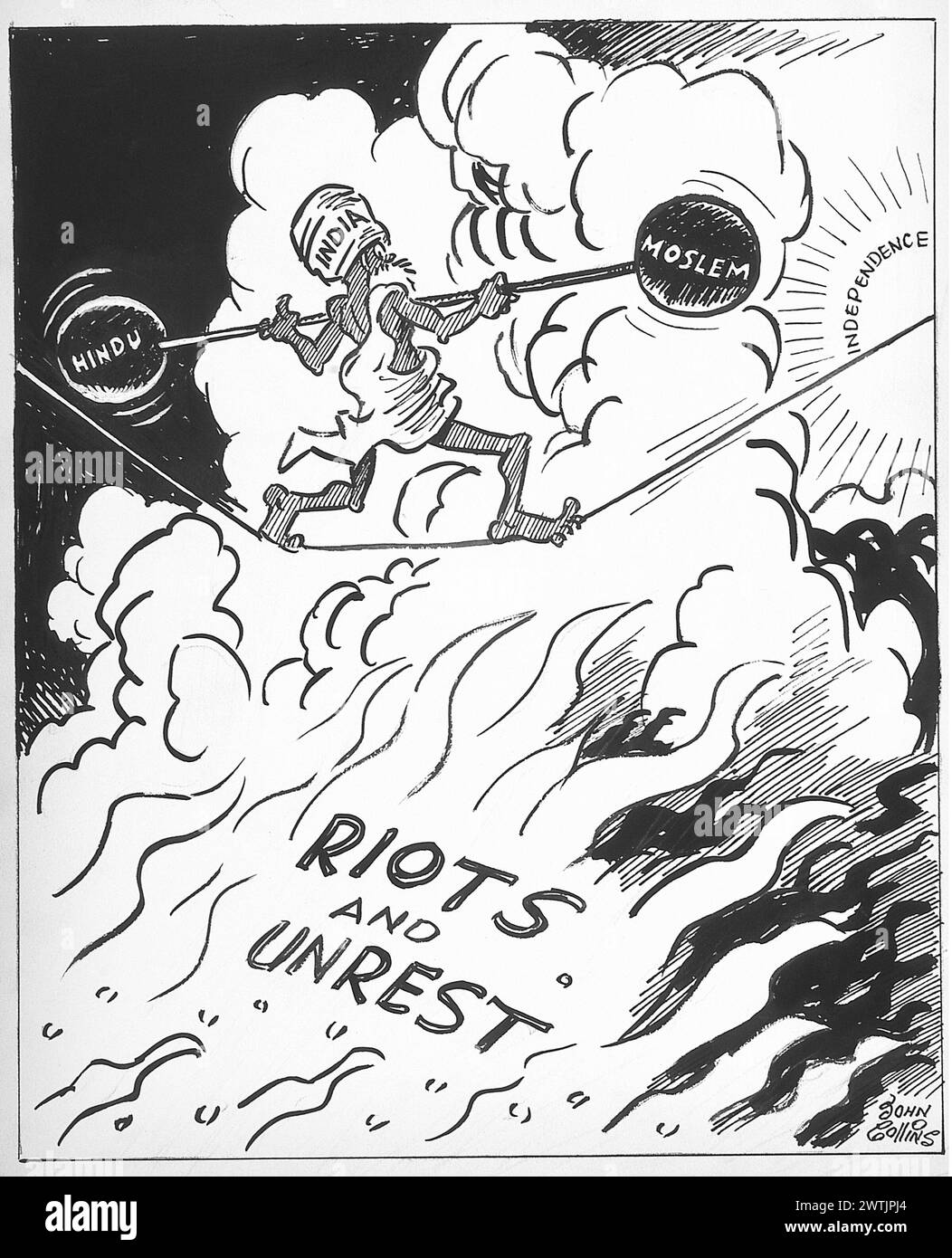 Indian rope trick Black and White Stock Photos & Images - Alamy