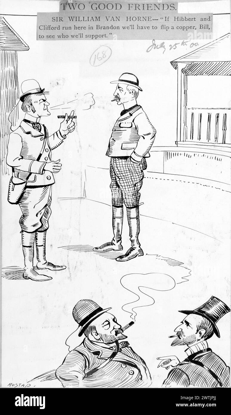 Cartoon - Two Good Friends Rostap (1866-1949 Stock Photo - Alamy