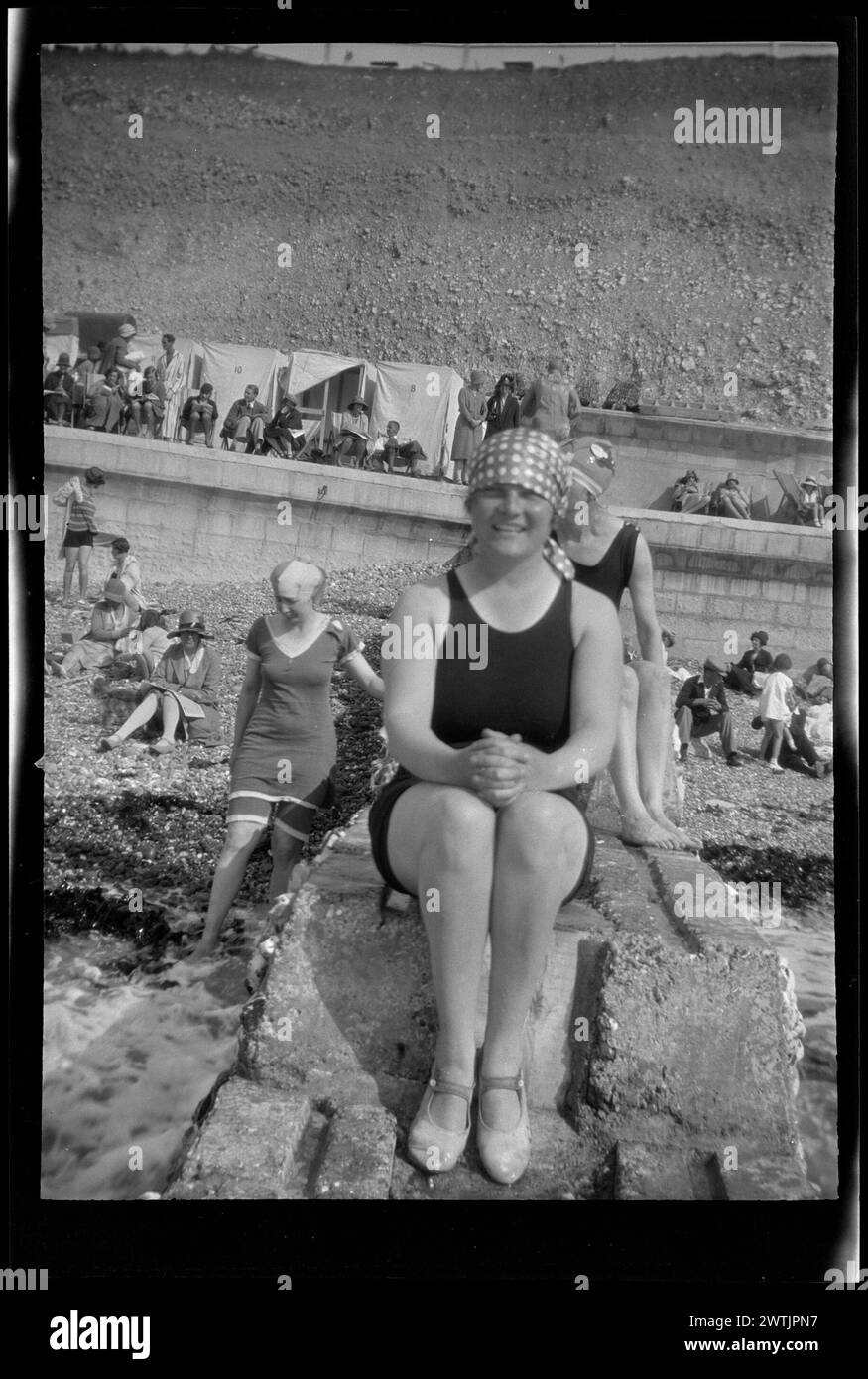 Paddy johnson on beach sands at rottingdean hi-res stock photography ...
