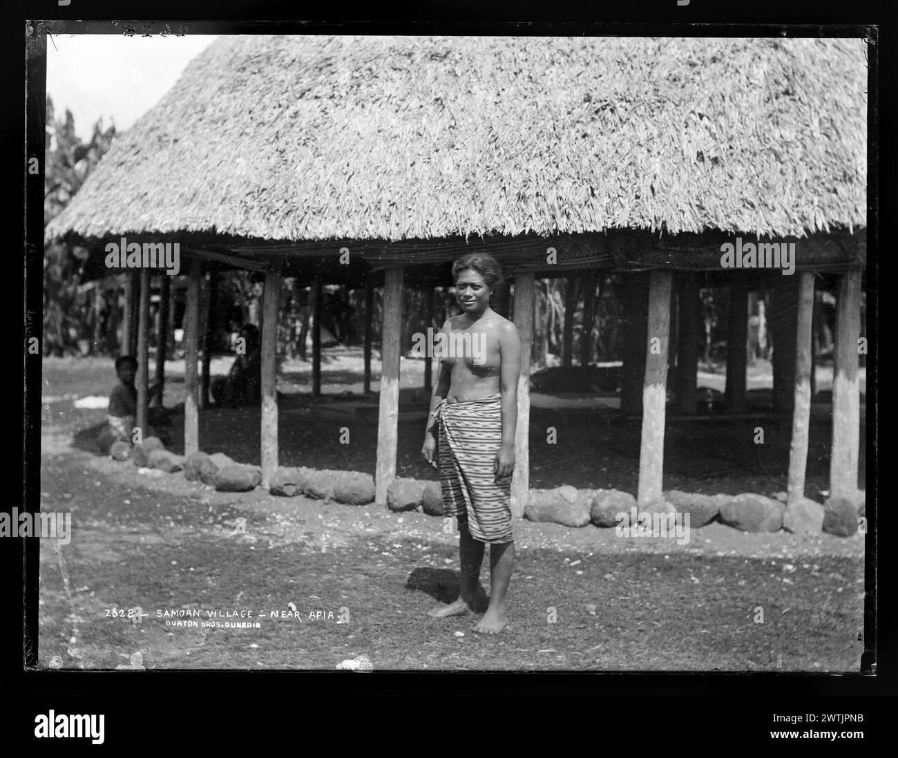 Samoan village Black and White Stock Photos & Images - Alamy