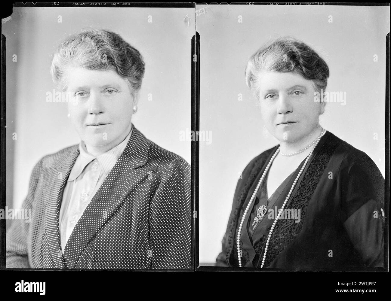 Woman; inscribed 'Mrs Knox-Gilmour' Nitrate negatives, gelatin silver ...