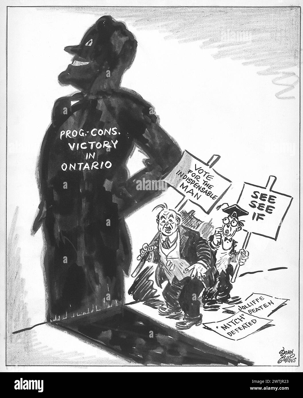Cartoon - Shadow of Coming Events ?. John Collins (1917-2007 Stock ...