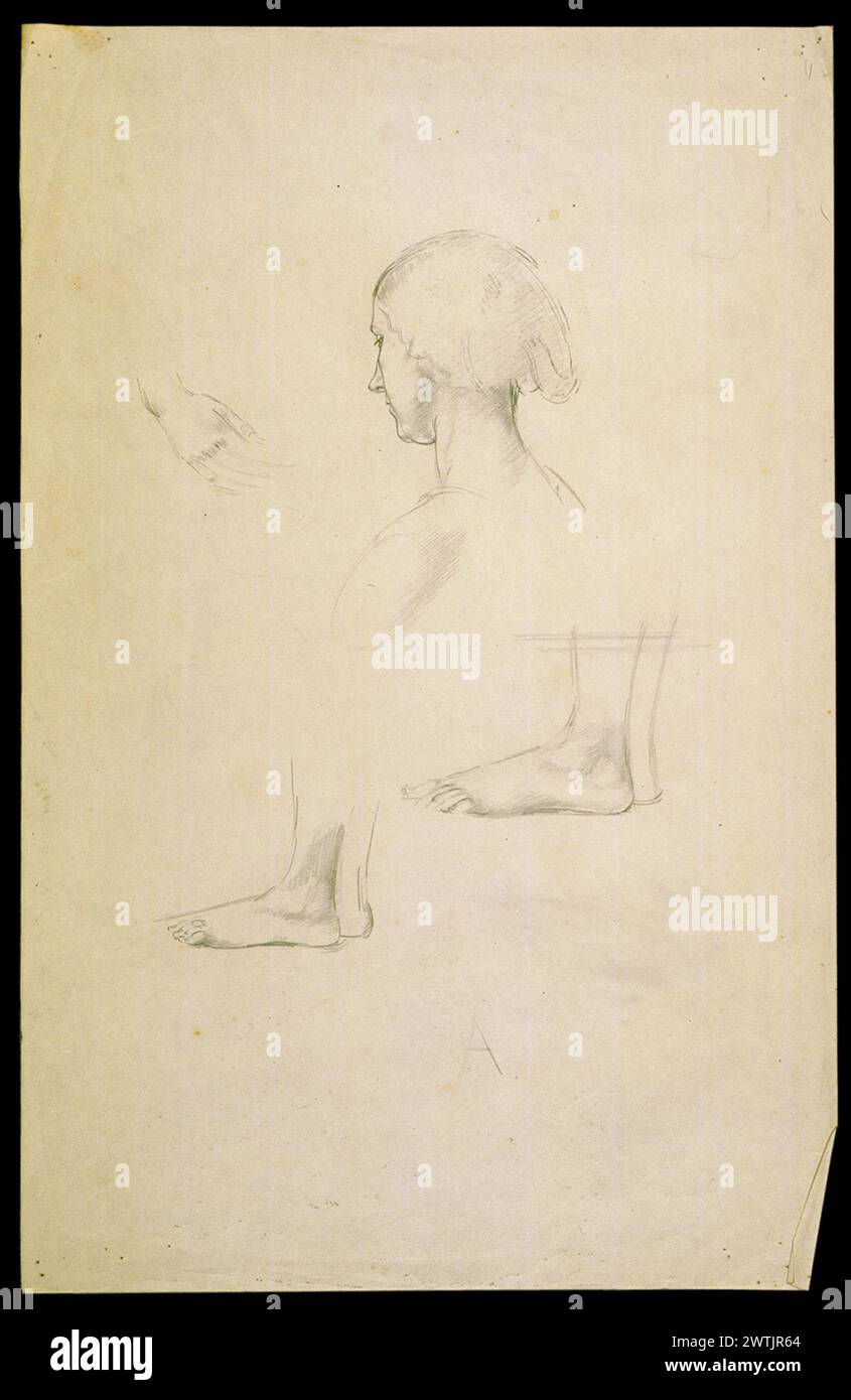 Untitled - preparatory drawing for 'The marriage at Cana' drawings ...
