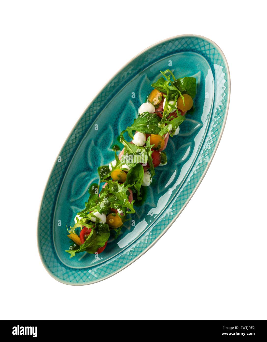 Watermelon salad cheese dessert Cut Out Stock Images & Pictures - Alamy