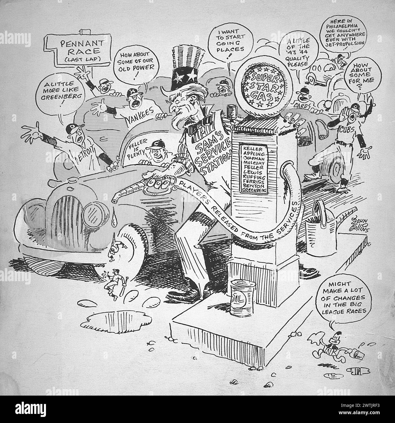 Uncle sam political cartoon 20th century Black and White Stock Photos ...