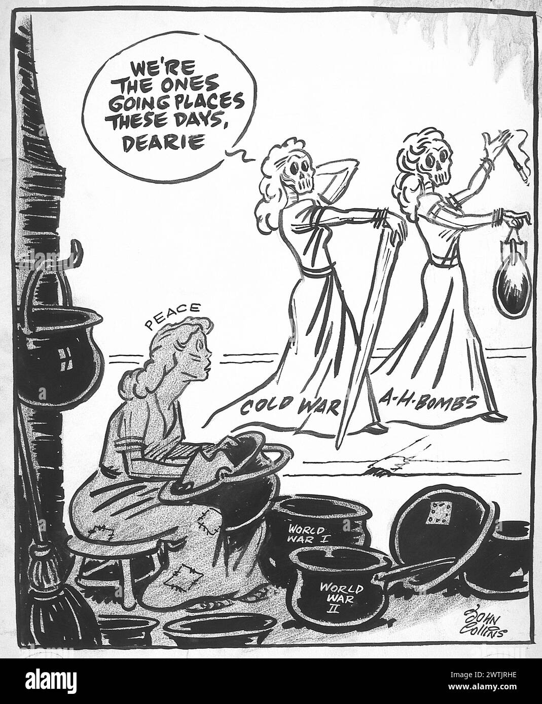 Cartoon - Cinderella. John Collins (1917-2007 Stock Photo - Alamy
