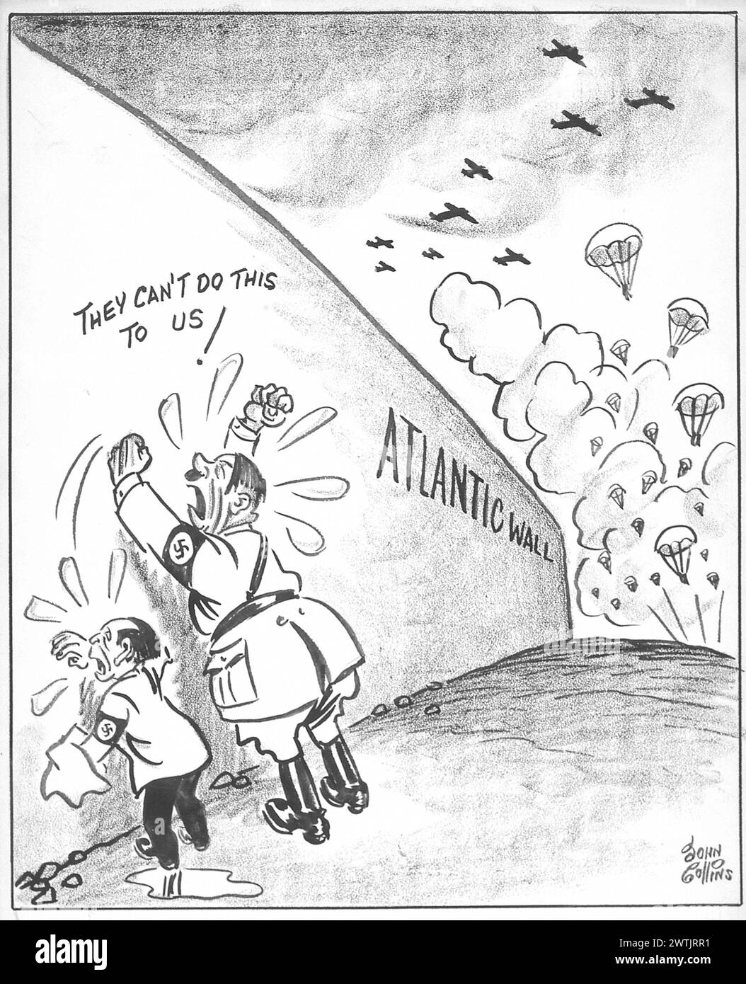 Cartoon - The Wailing Wall. John Collins (1917-2007 Stock Photo - Alamy
