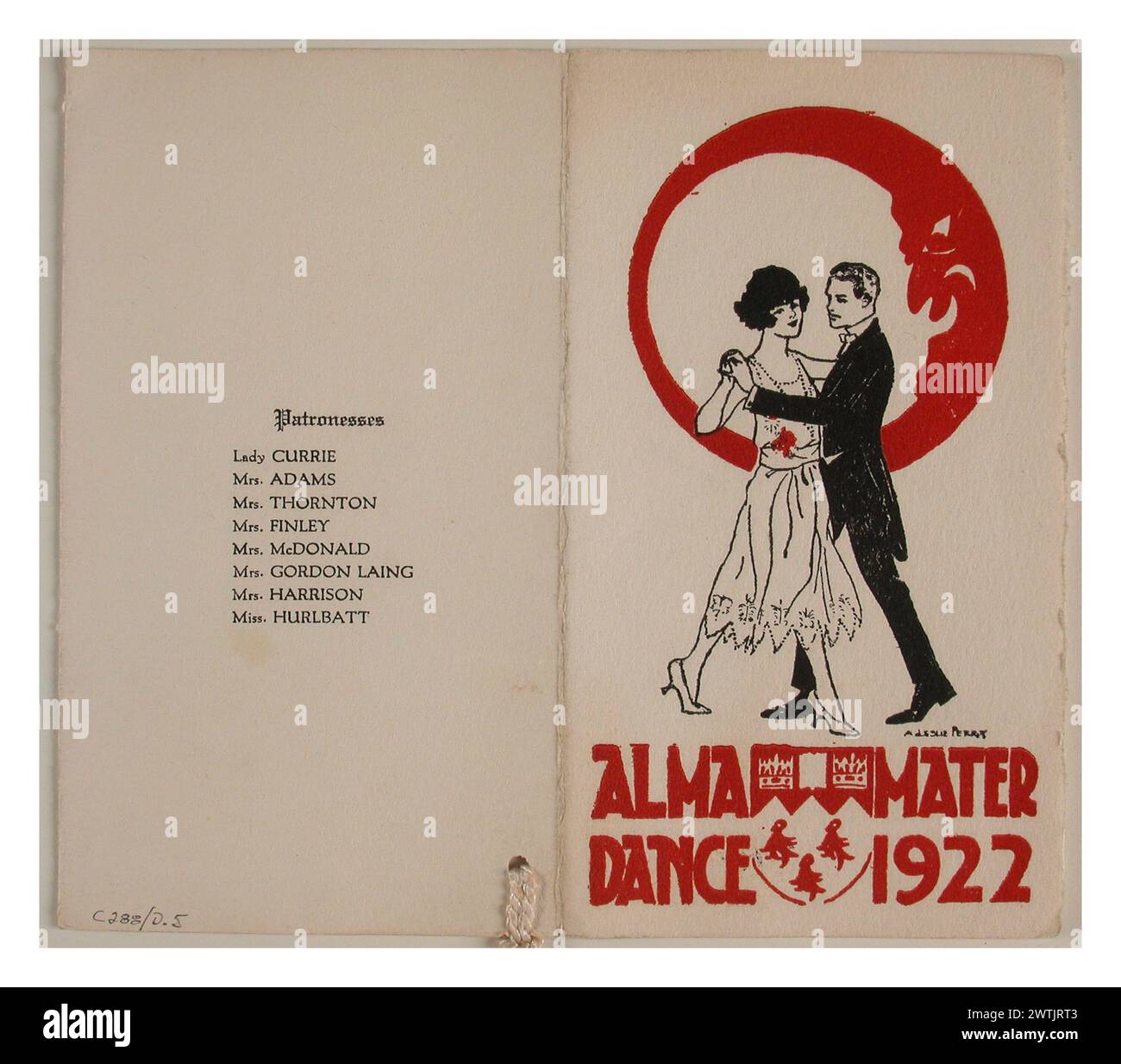 Dance card - Alma Mater Dance Stock Photo - Alamy