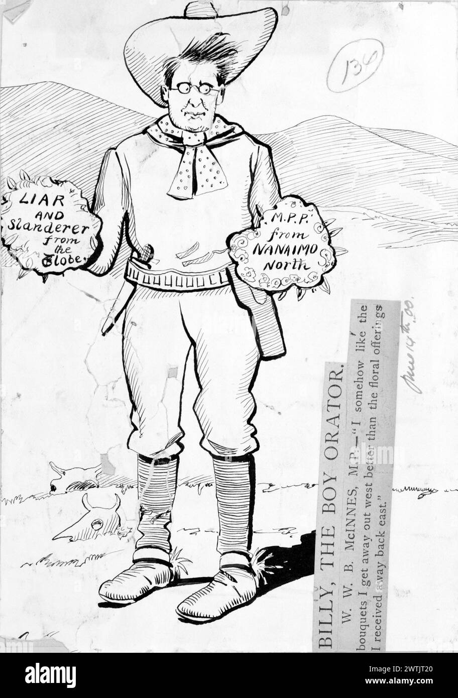 Cartoon - Billy, The Boy Orator Rostap (1866-1949 Stock Photo - Alamy