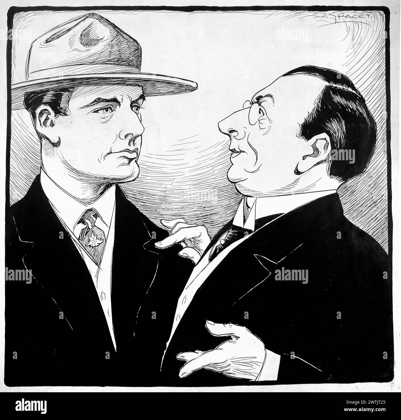 Cartoon - A Promising Outlook Arthur George Racey (1870-1941 Stock ...