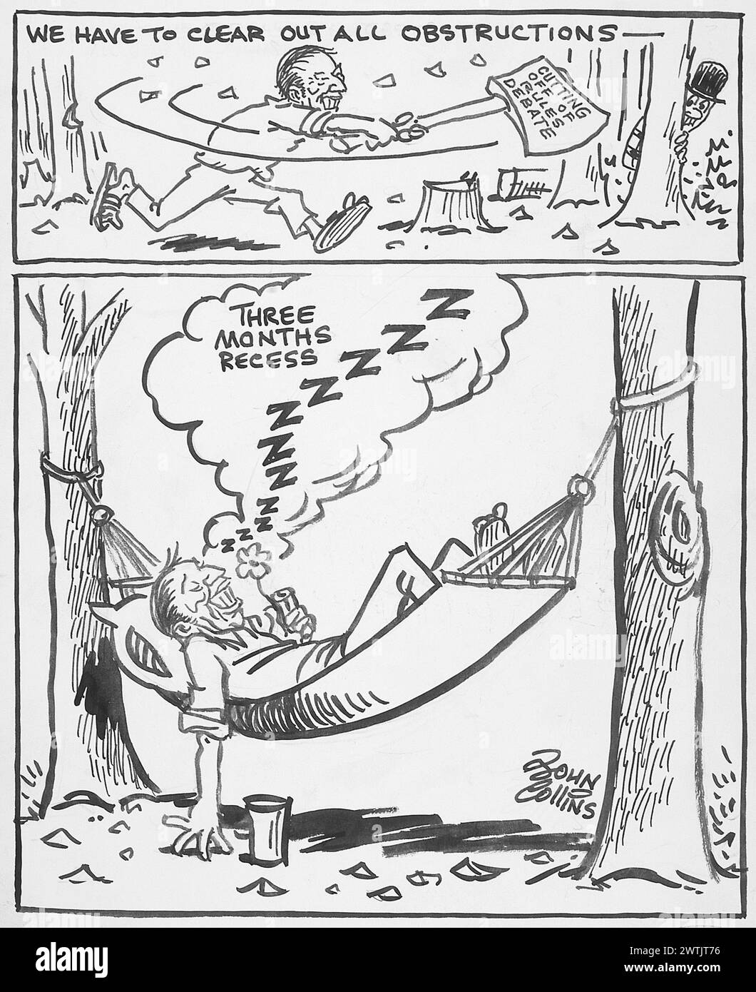 Cartoon - More Hurry Less Speed. John Collins (1917-2007 Stock Photo ...