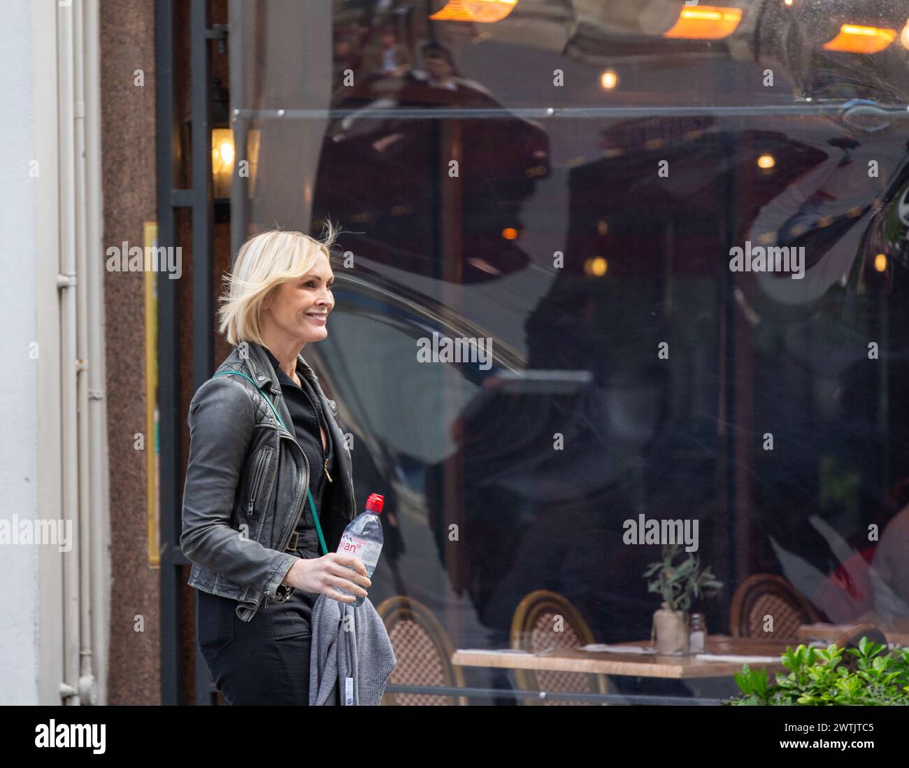 London, UK. 18th Mar, 2024. Jenni Falconer is seen leaving Global Radio ...