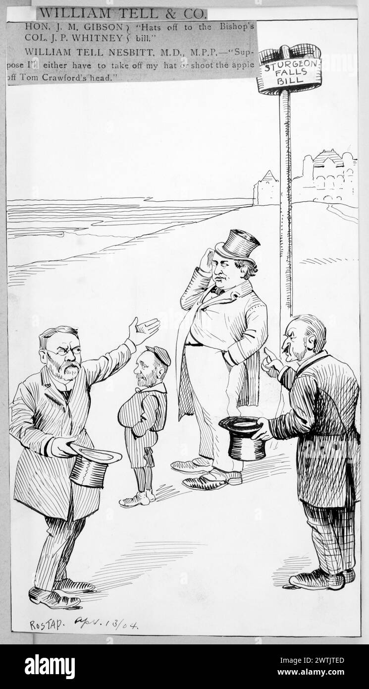 Cartoon - William Tell & Co. Rostap (1866-1949 Stock Photo - Alamy