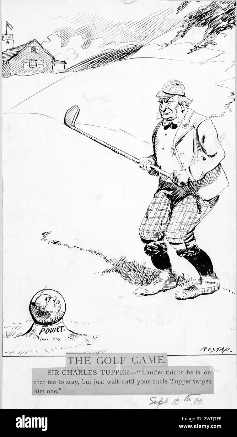 Golf cartoon Black and White Stock Photos & Images - Alamy