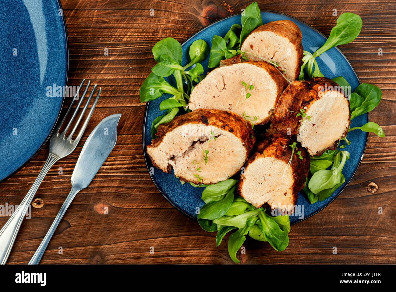Top view roasted cod hi-res stock photography and images - Alamy