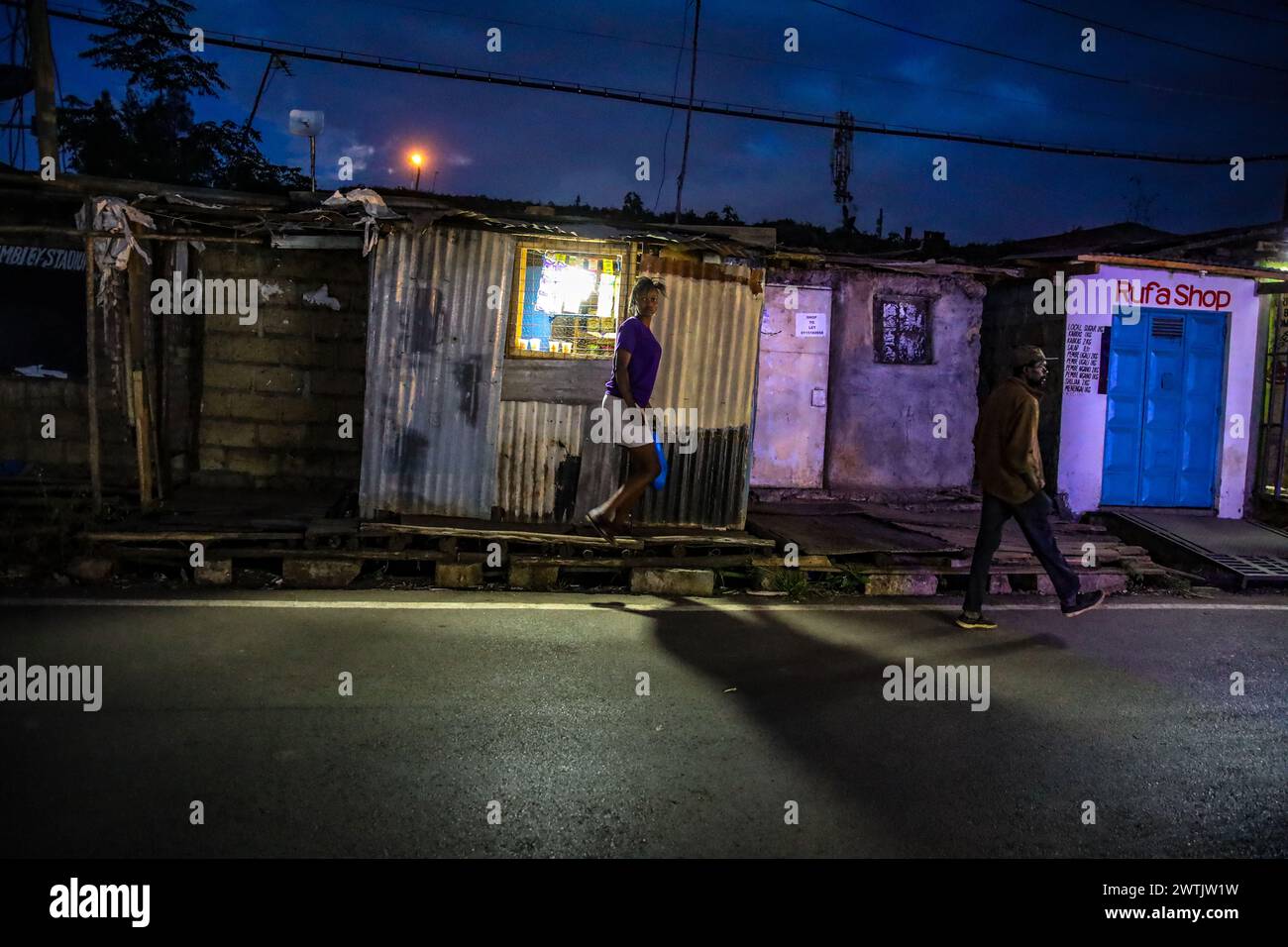 Locals are headed back to their homes from work along the busy streets ...