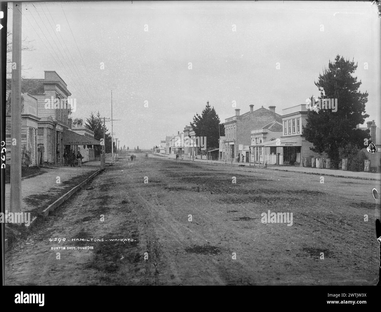 Hamiltons, Waikato gelatin dry plate negatives, black-and-white ...