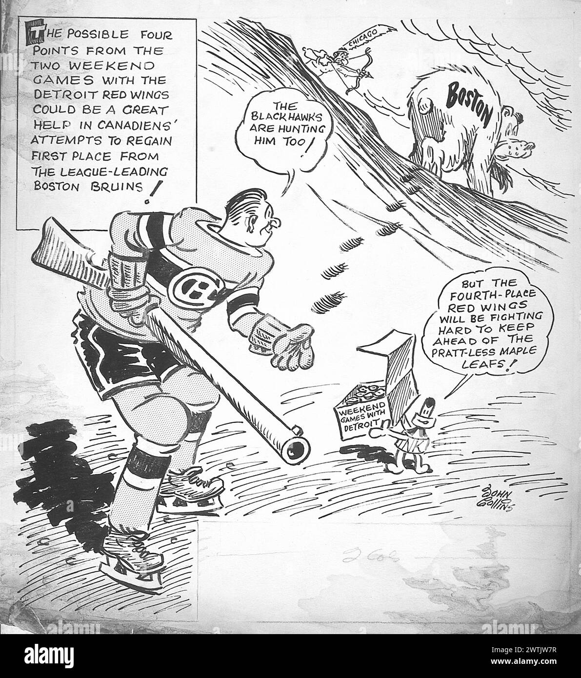 Cartoon - AMMUNITION FOR THE BEAR HUNT. John Collins (1917-2007 Stock ...