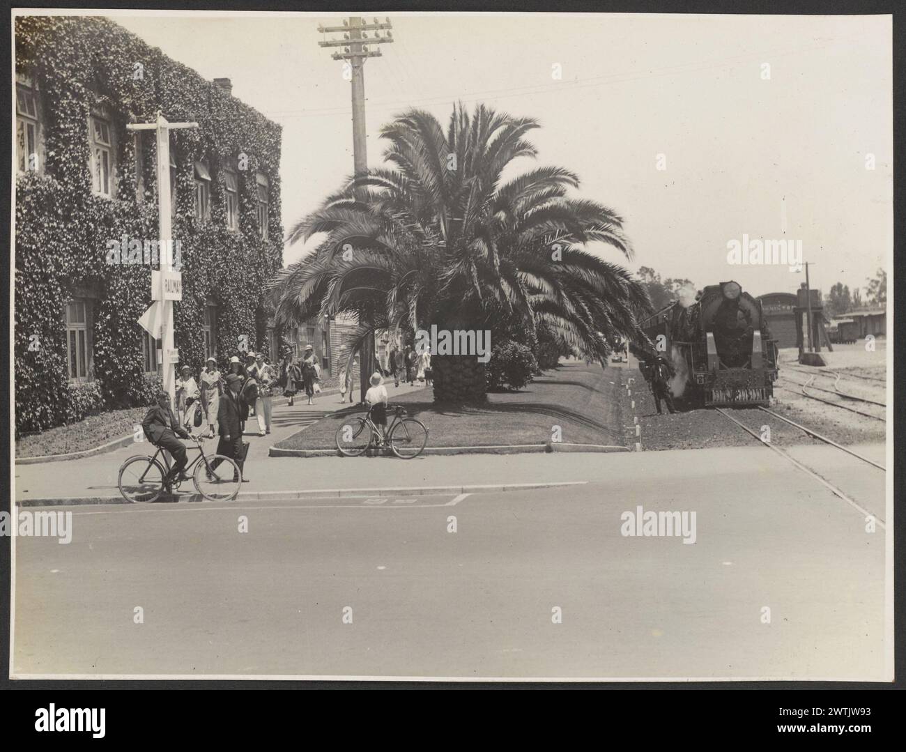 Hamilton Railway Station. From the album: Summers album gelatin silver ...