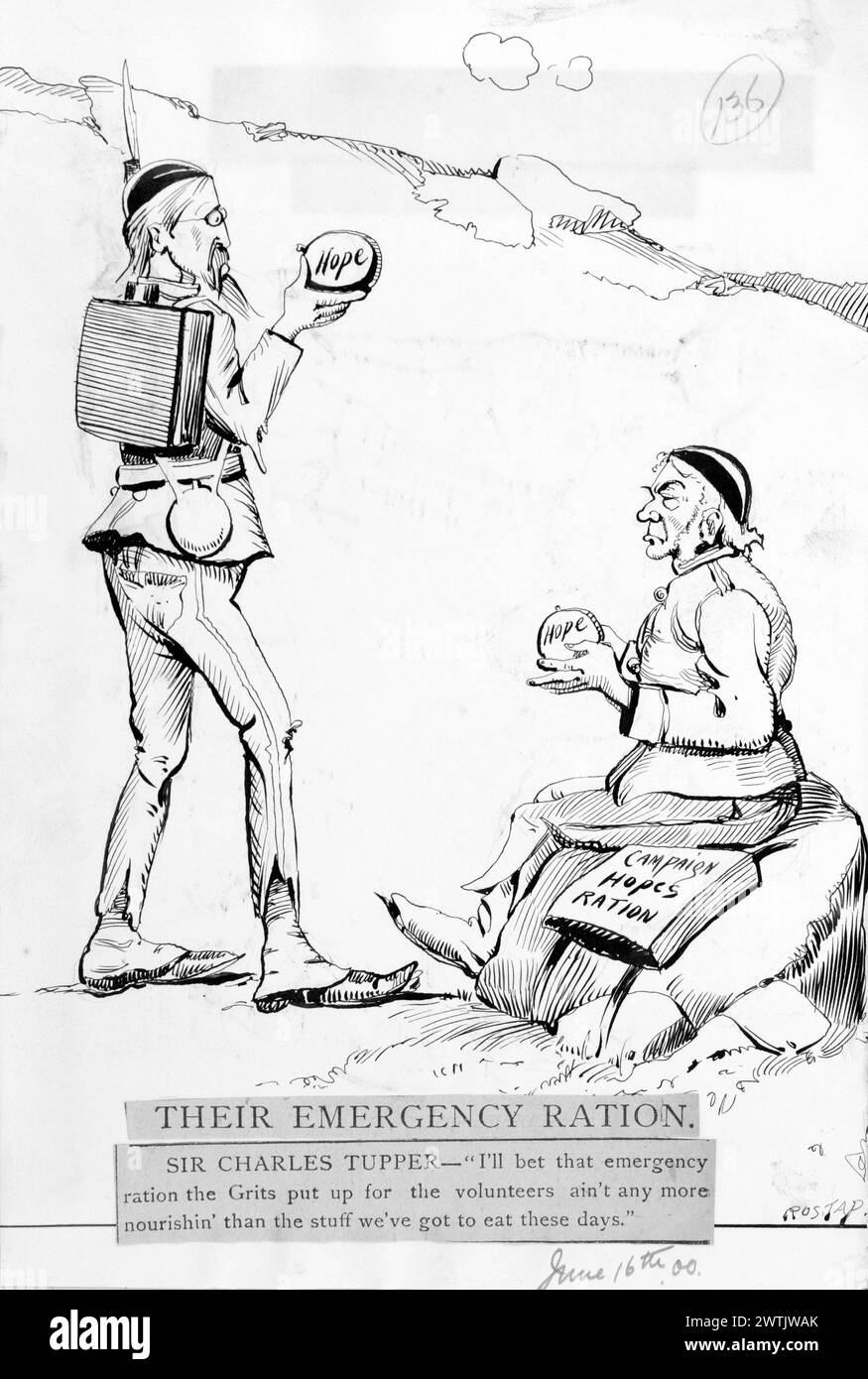 Cartoon - The Emergency Ration Rostap (1866-1949 Stock Photo - Alamy