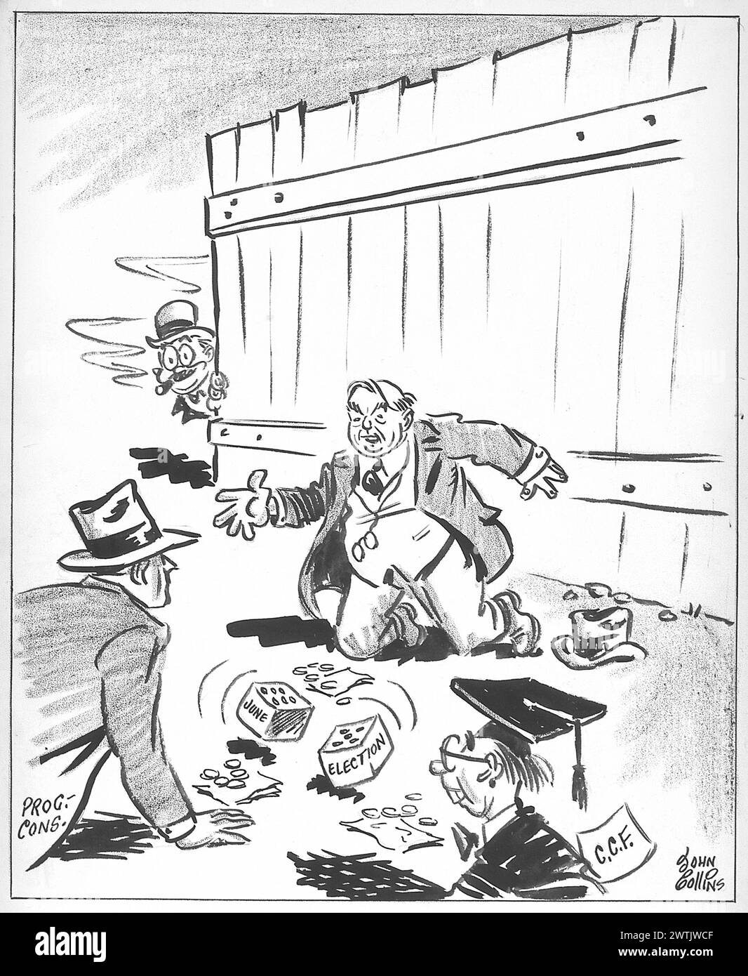 John collins cartoon Black and White Stock Photos & Images - Alamy