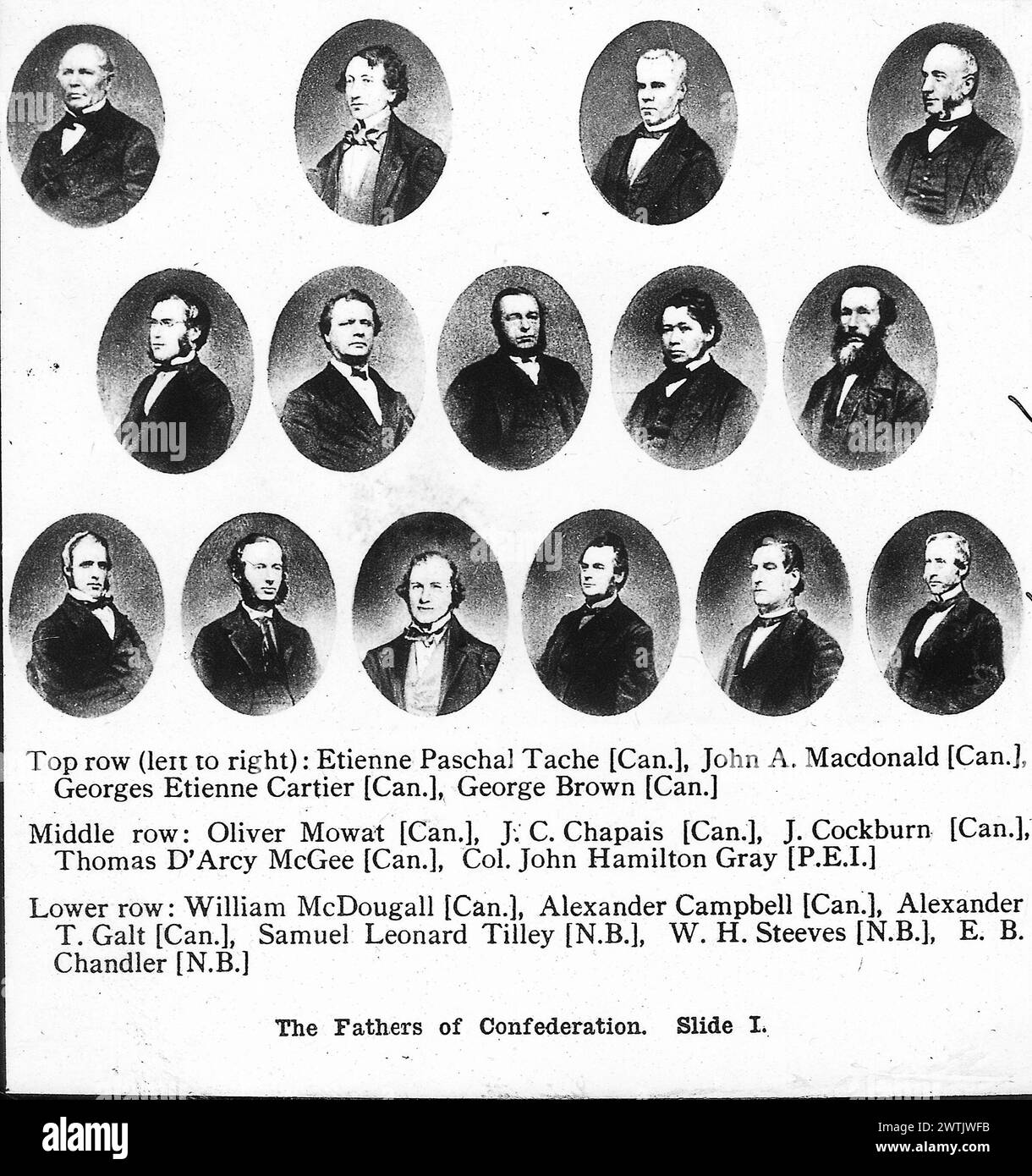 Transparency - The Fathers of Confederation, composite, about 1910 ...