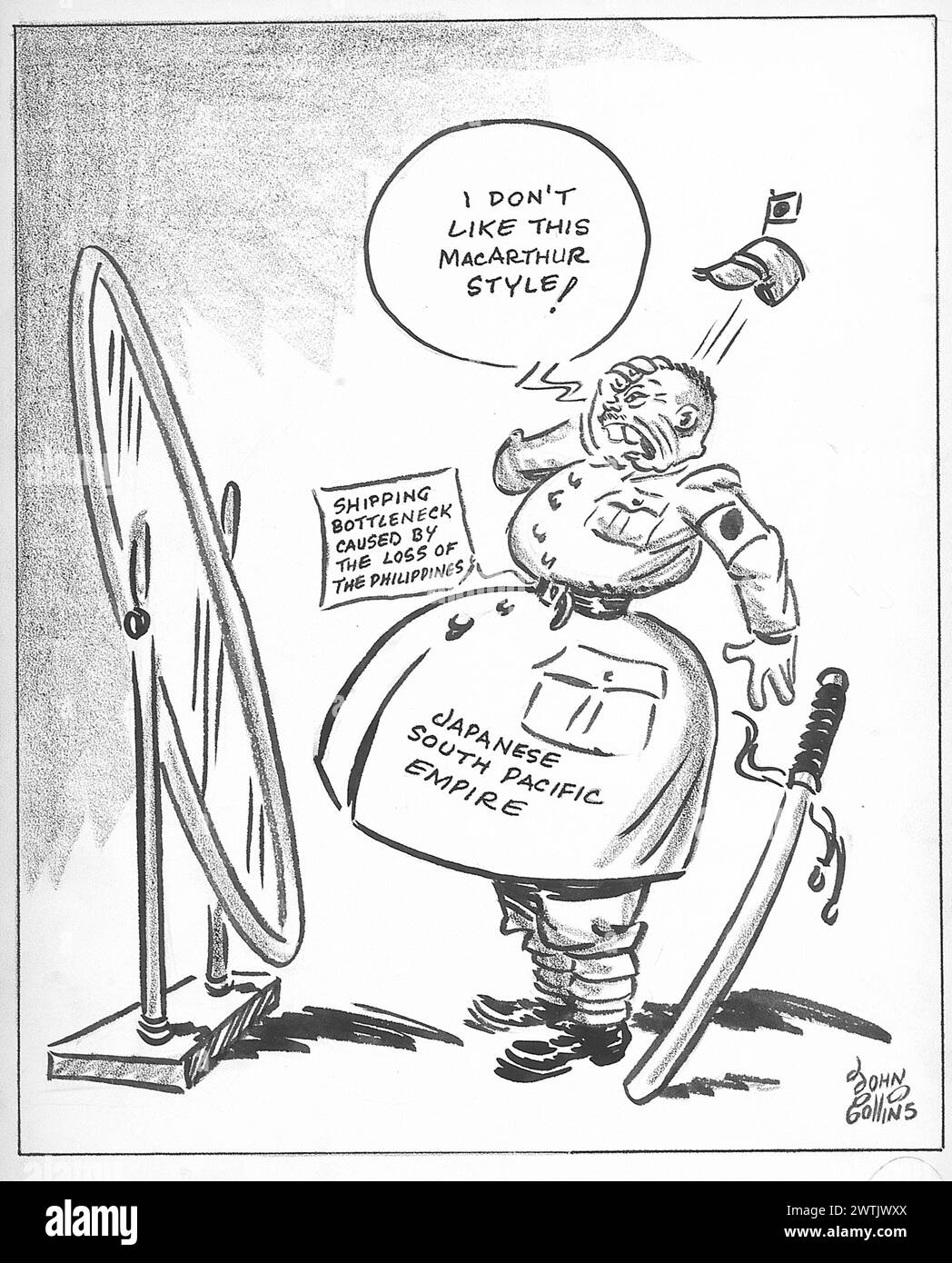 Cartoon - Another Battle of the Bulge. John Collins (1917-2007 Stock ...