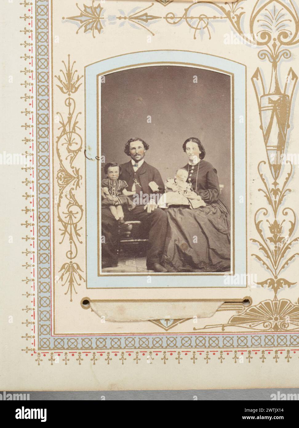 Family portrait. From the album: The Colonial Family Album cartes-de ...