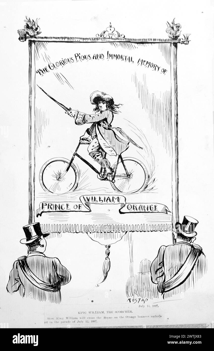 Cartoon - King William, The Scorcher Rostap (1866-1949 Stock Photo - Alamy