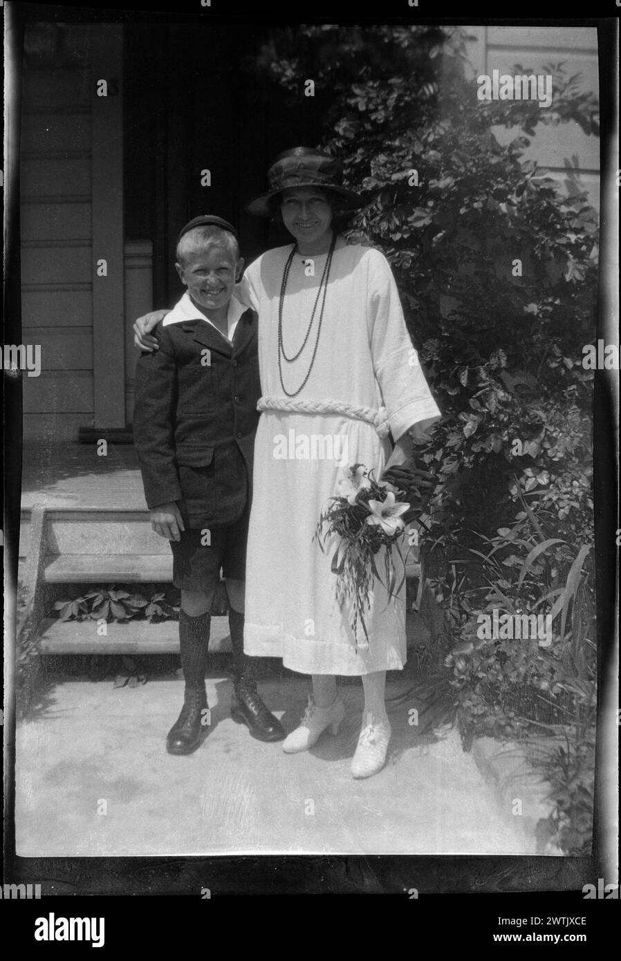 Eric and Eva black-and-white negatives Stock Photo - Alamy
