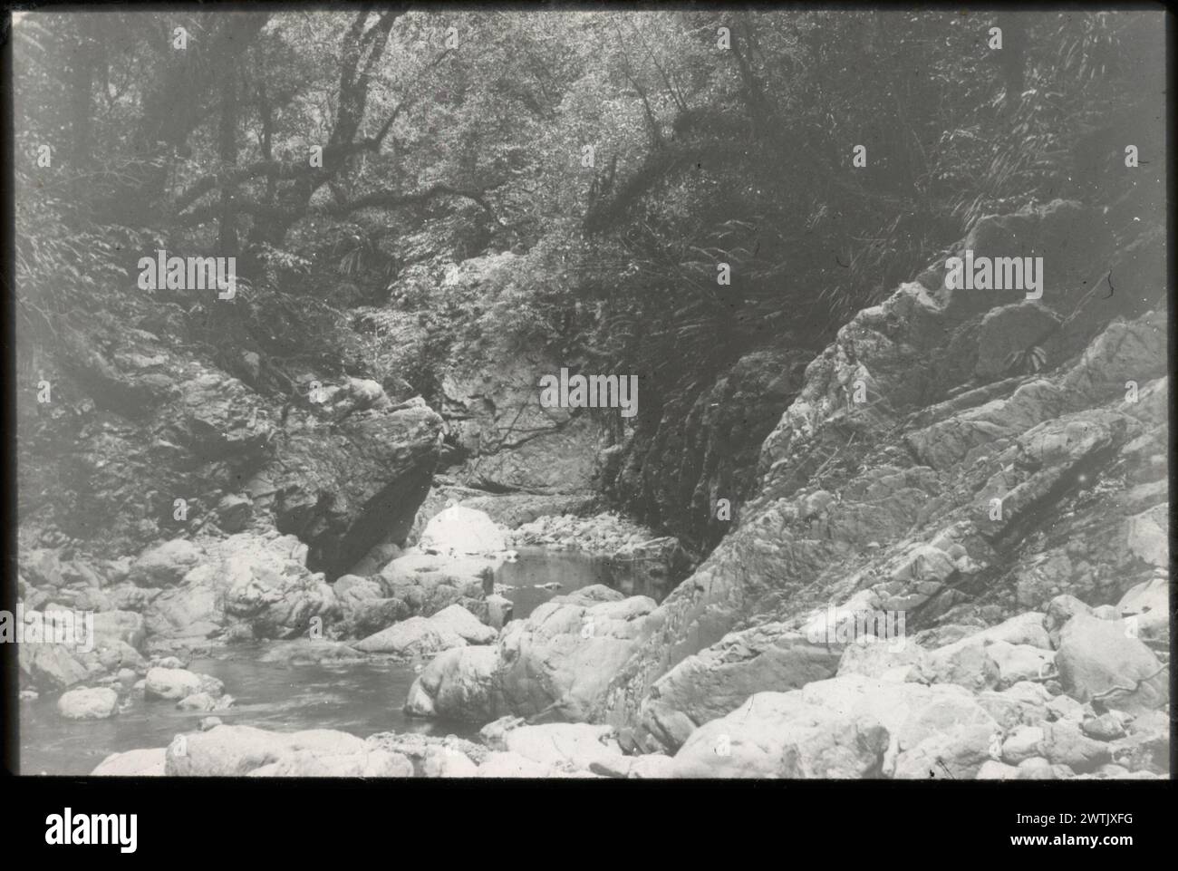 Rocky gorge on Southern Branch of Ohau River, taken on visit to ...
