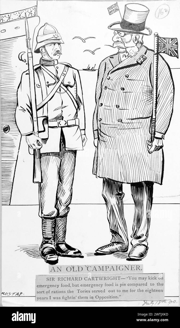 Cartoon - An Old Campaigner Rostap (1866-1949 Stock Photo - Alamy