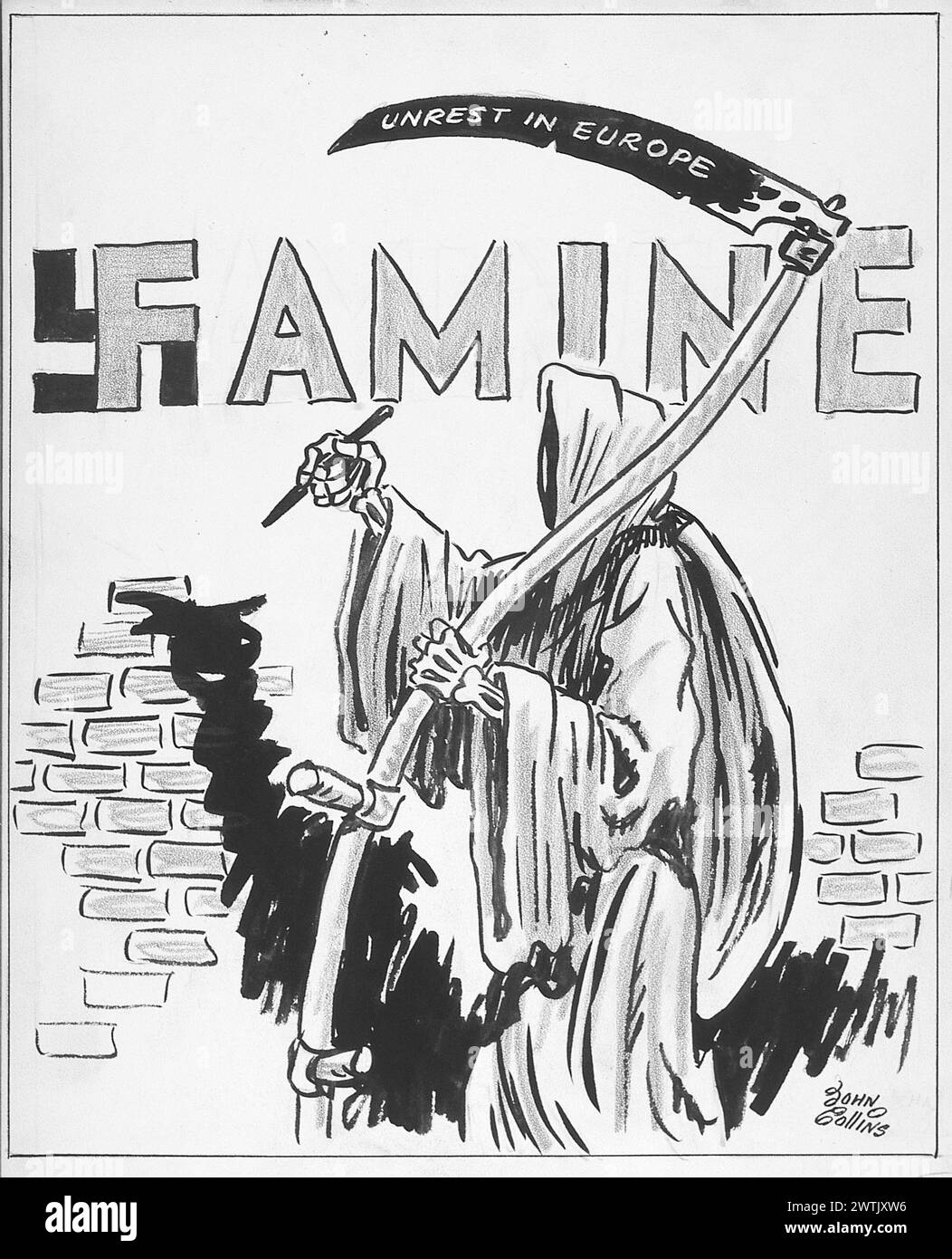 Cartoon - Legacy for Nazism. John Collins (1917-2007 Stock Photo - Alamy