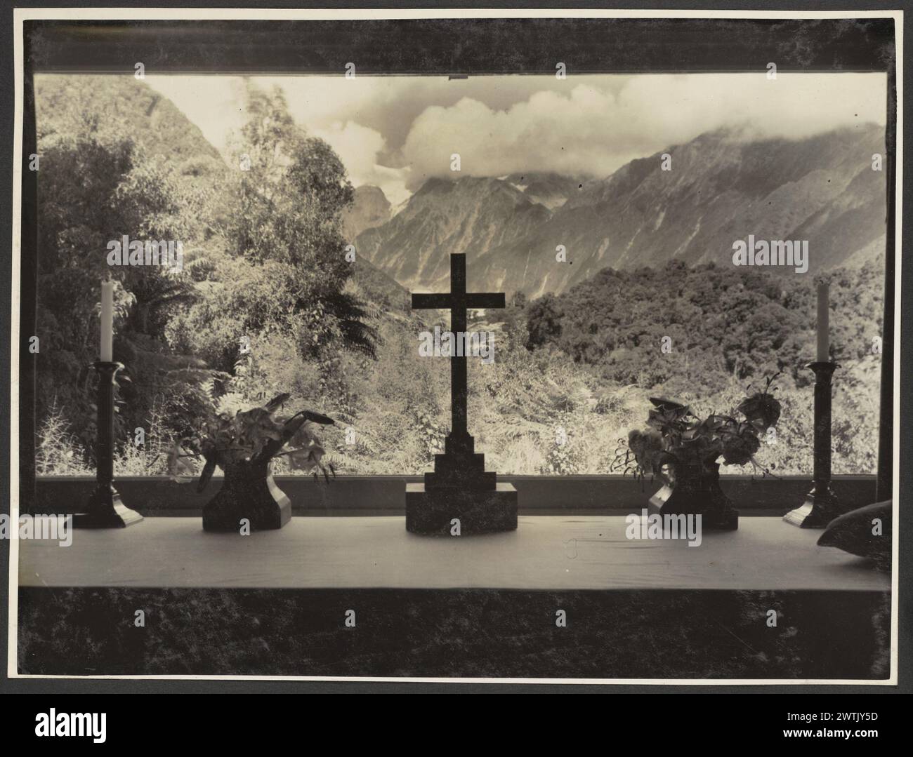 Church altar. From the album: Summers album gelatin silver prints ...