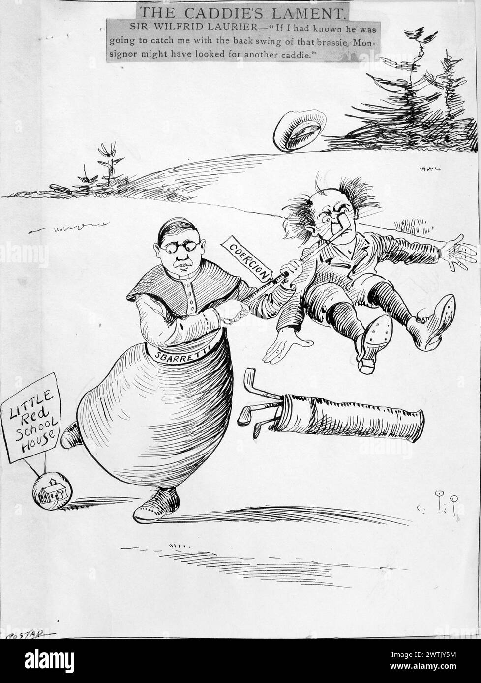Cartoon - The Caddie's Lament Rostap (1866-1949 Stock Photo - Alamy