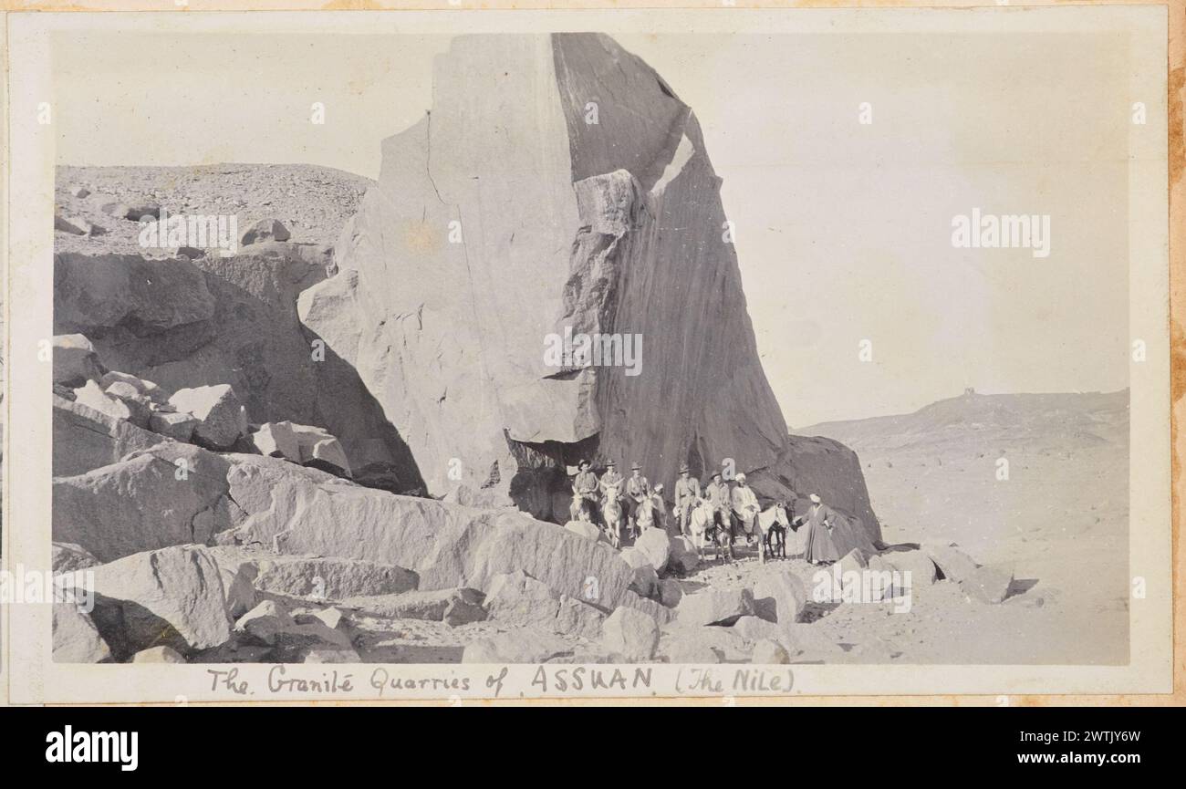 The granite quarries of Assuan, the Nile. From the album: Photograph ...