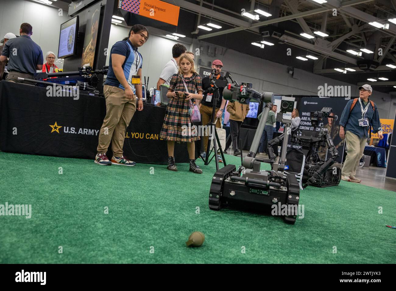 The US Army hosts an expo booth during SXSW on March 10, 2024. (Photo ...