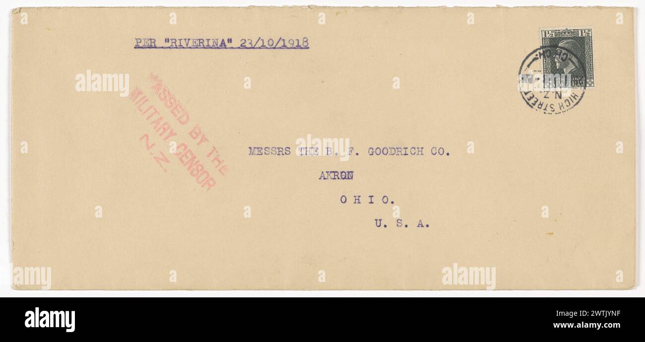 Philatelic 'cover' [envelope], WWI envelopes Stock Photo - Alamy