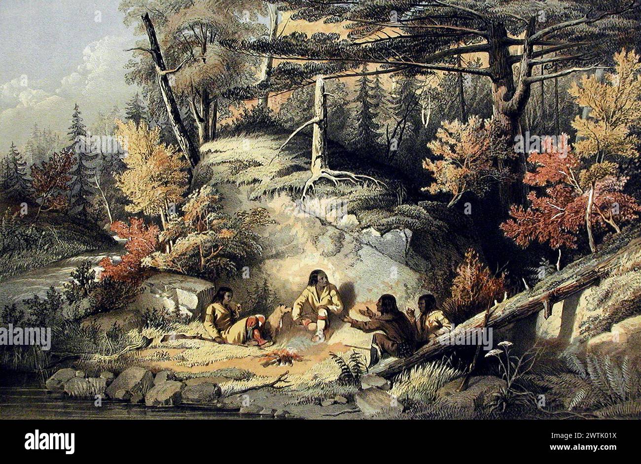 Chromolithograph - Aboriginal Chiefs Cornelius Krieghoff (1815-1872 ...