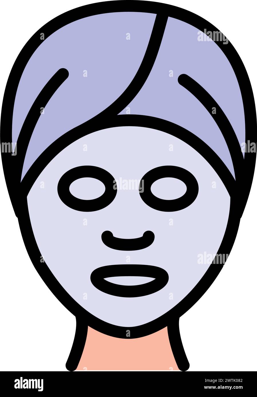 Woman cleansing skin in Stock Vector Images - Alamy