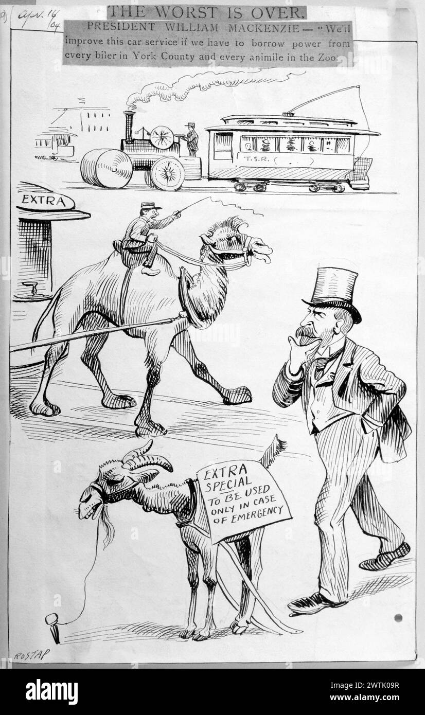 Cartoon - The Worst is Over Rostap (1866-1949 Stock Photo - Alamy